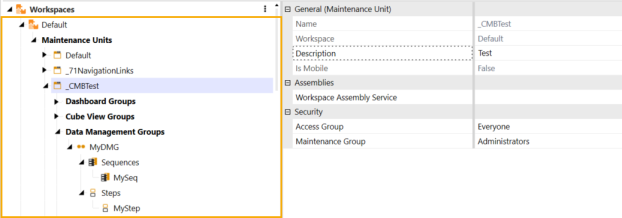 Build Data Management in Workspaces